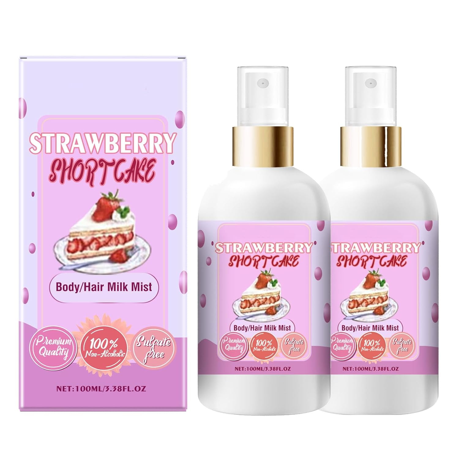 Vanilla Cream Puff Body and Hair Milk Mist, Vanilla Cream Puff Hair and ...