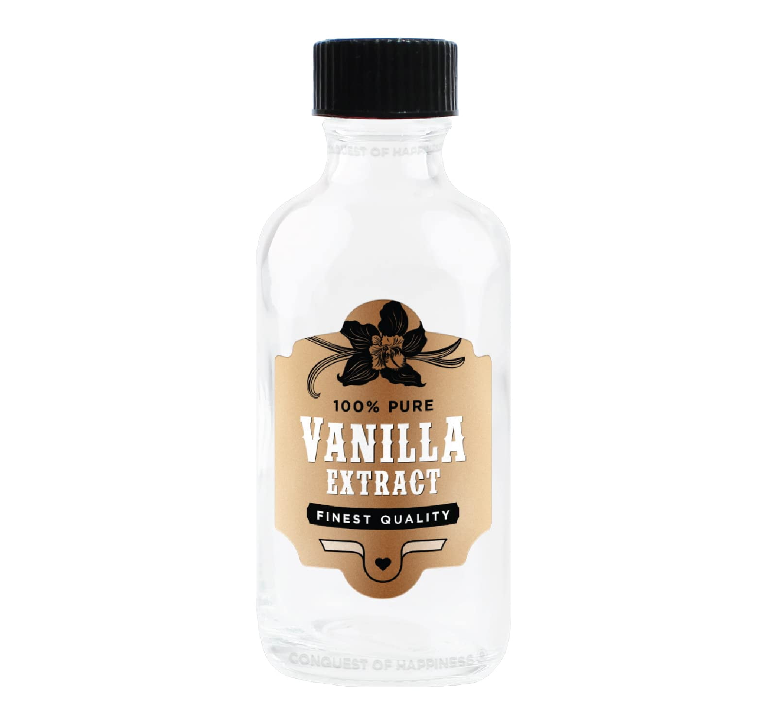 Vanilla Extract Labels with 2 oz Bottles - 100% Pure - Finest Quality ...