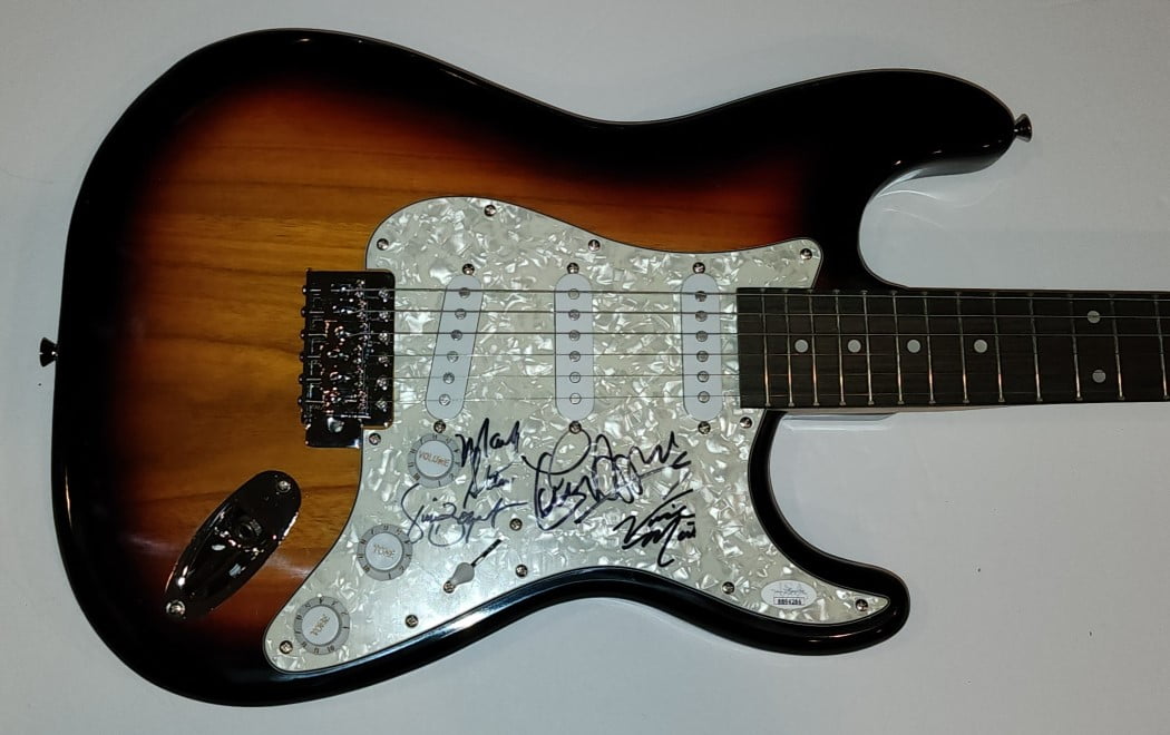 Vanilla Fudge Band Signed Electric Guitar Mark Stein Tim Bogert +2 JSA ...