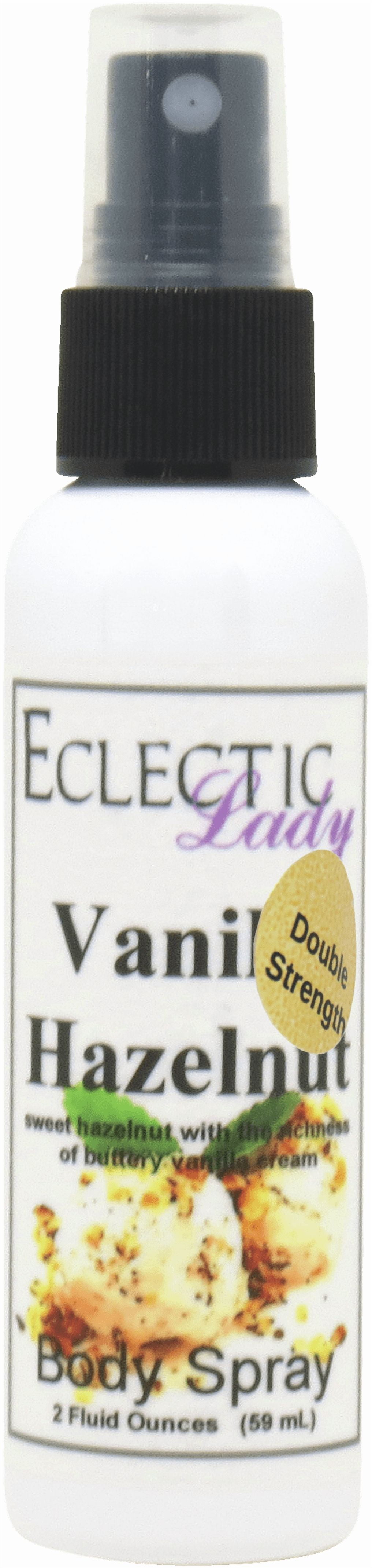 Vanilla Hazelnut Body Spray, Eclectic Lady, Hydrating Mist, Unisex ...