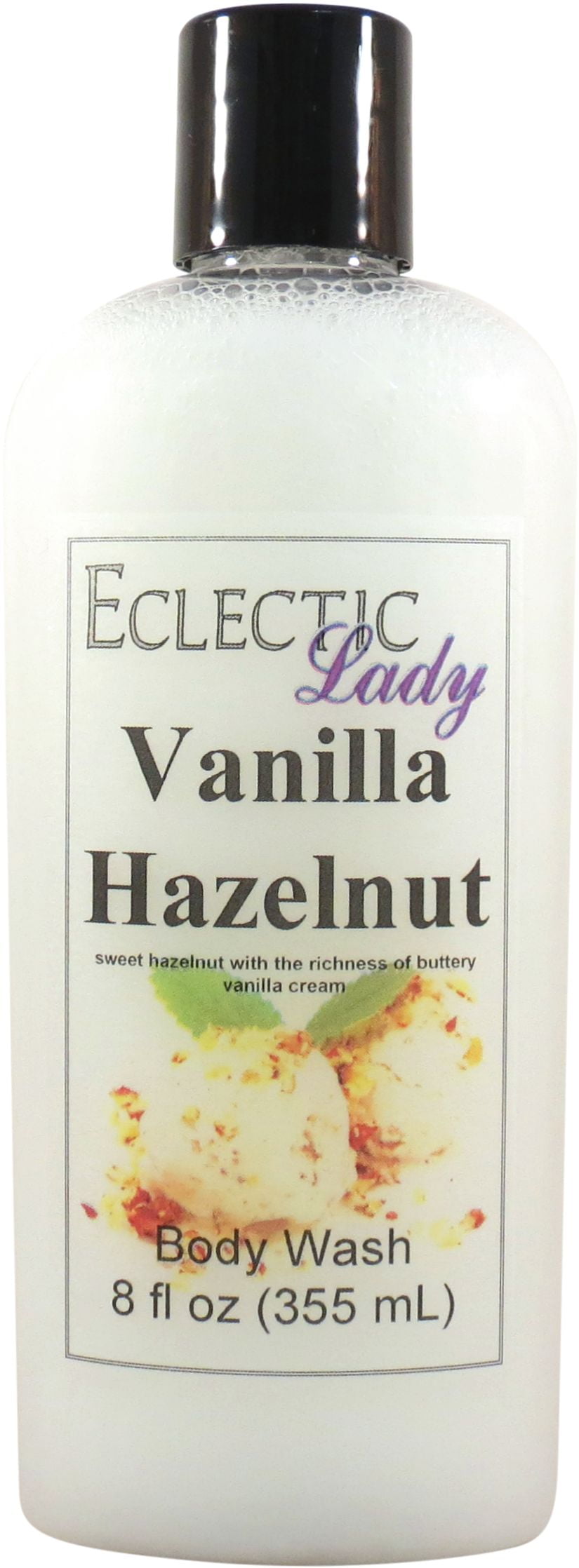 Vanilla Hazelnut Body Wash by Eclectic Lady, Liquid Shower Gel for ...