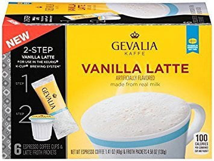 Vanilla Latte, Coffee K-CUP Pods and Froth Packet, 5.99 Oz, 6 Count ...