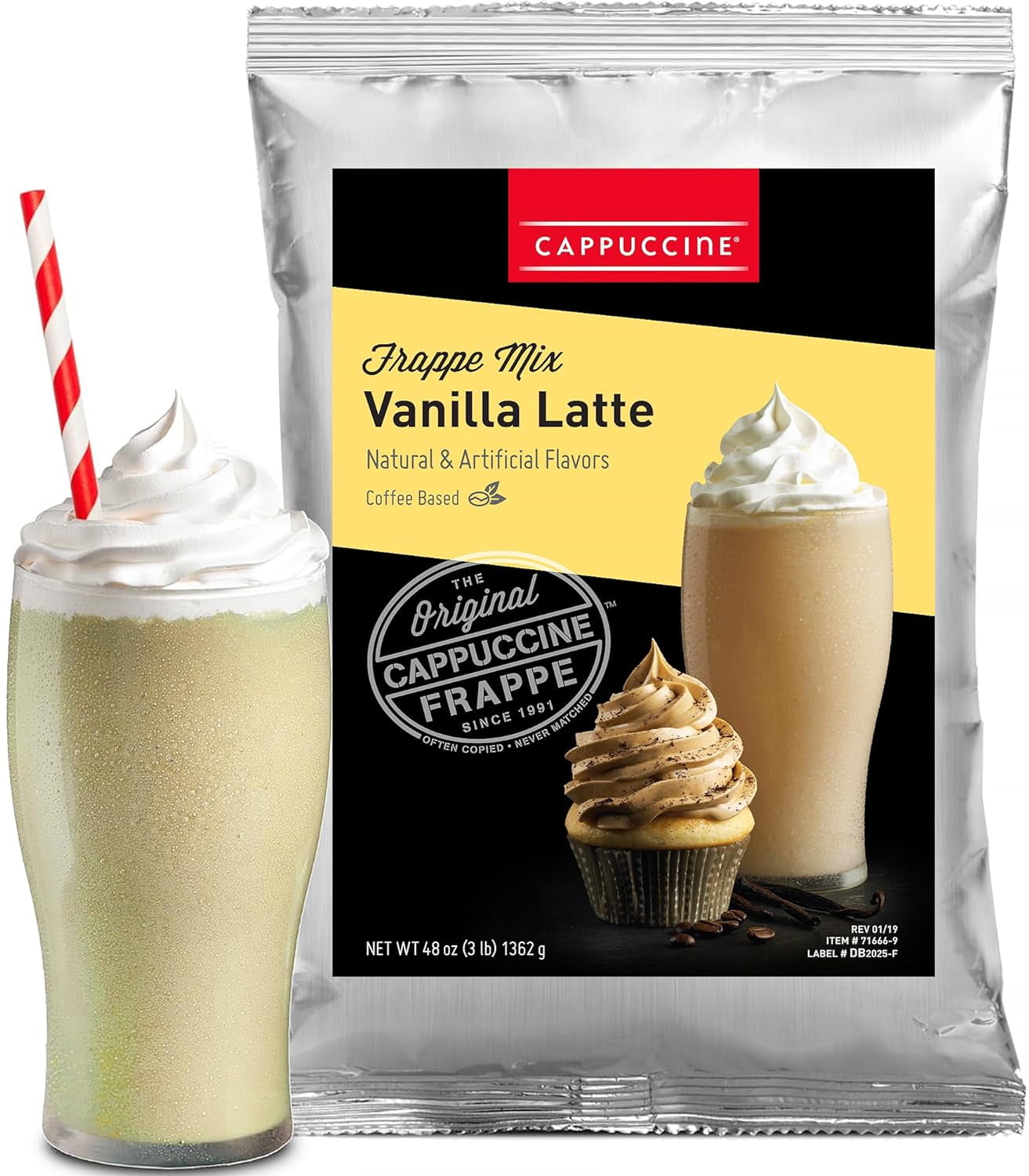 Vanilla Latte Frappe Mix, 3 Pound (Pack of 1) - Walmart.com
