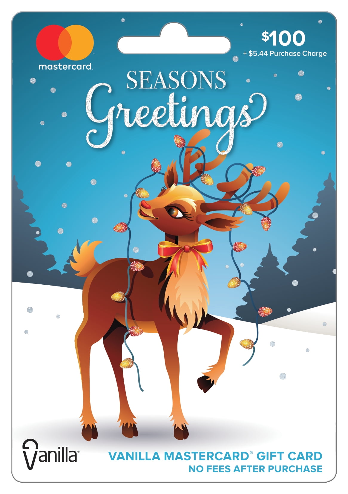 Vanilla MasterCard Reindeer $100 - Walmart.com