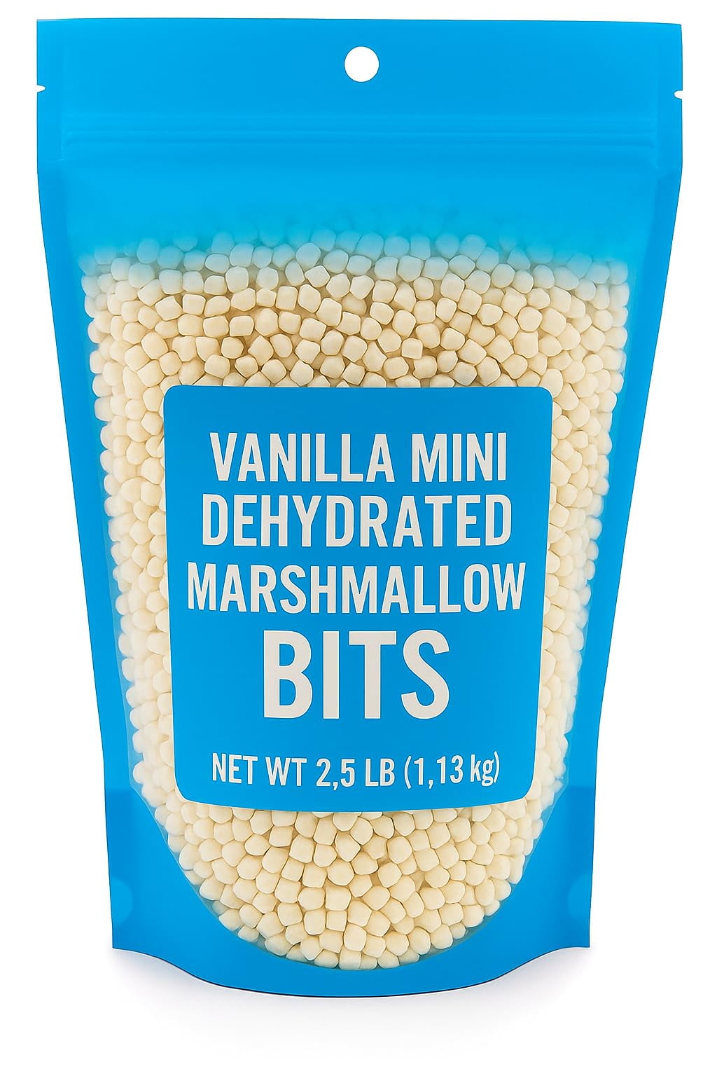 Vanilla Mini Dehydrated Marshmallow Bits – 2.5 lb Bulk Bag, Fun Topping ...
