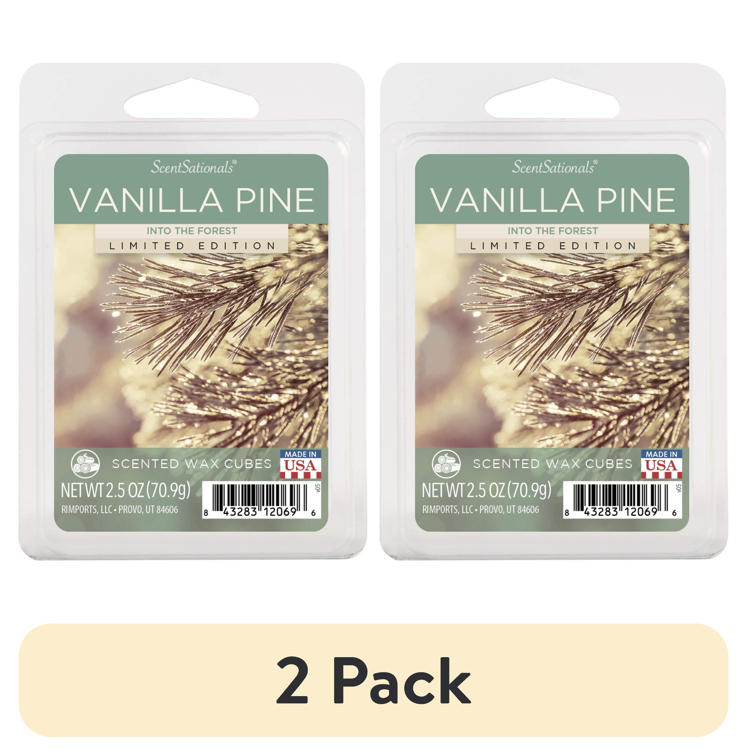 (2 pack) Vanilla Pine Scented Wax Melts, ScentSationals, 2.5 Oz (1-Pack) - Walmart.com