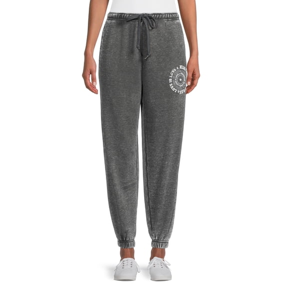 Vanilla Star Women's High Rise Graphic Jogger Pants - Walmart.com