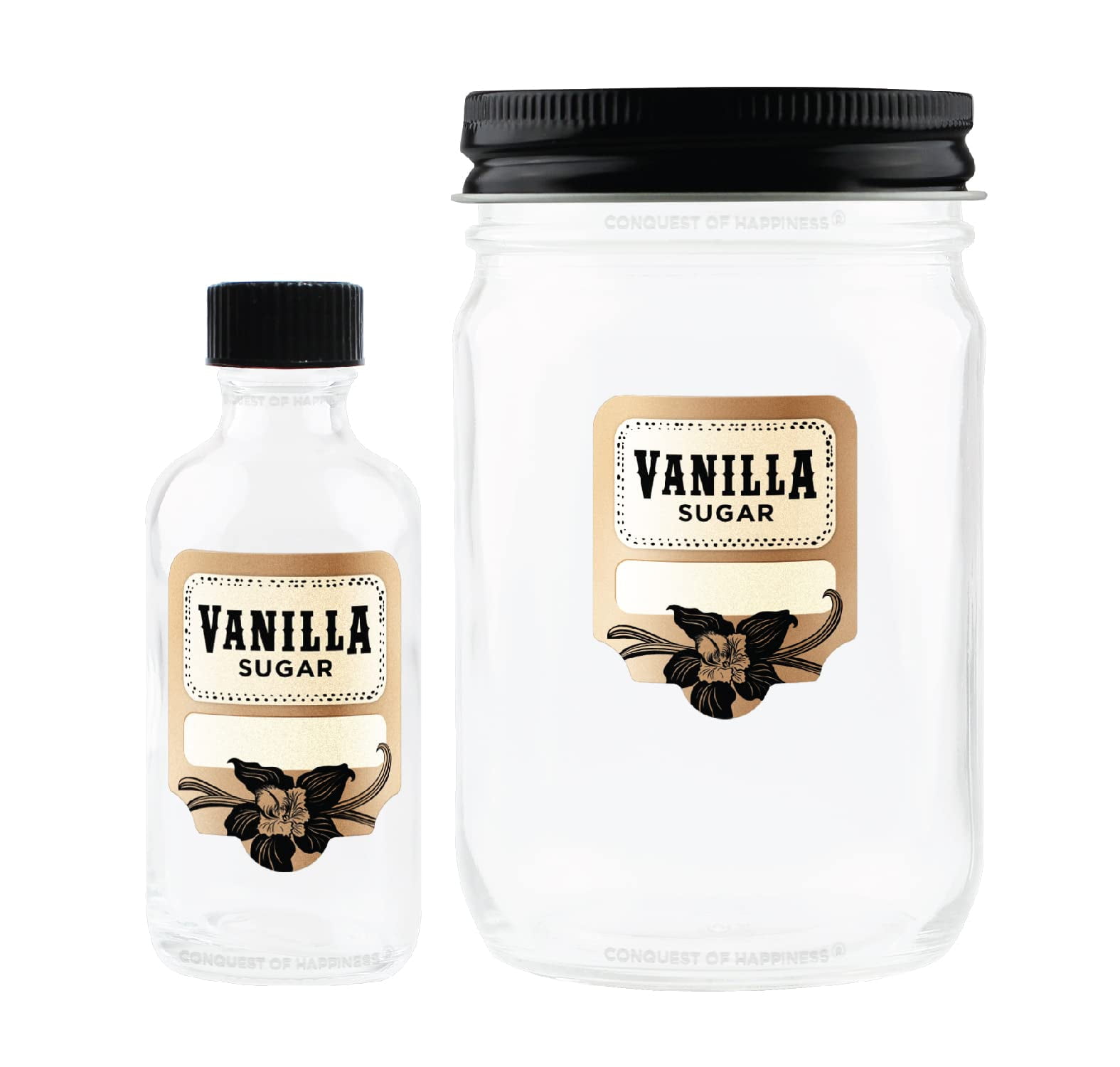 Vanilla Sugar Label for 1 oz Bottles* and Larger - Write-In - Handmade ...