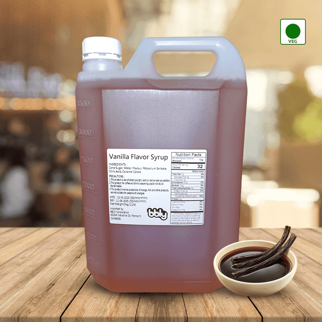 BBLY Vanilla Syrup, 11lbs x btl - Walmart.com