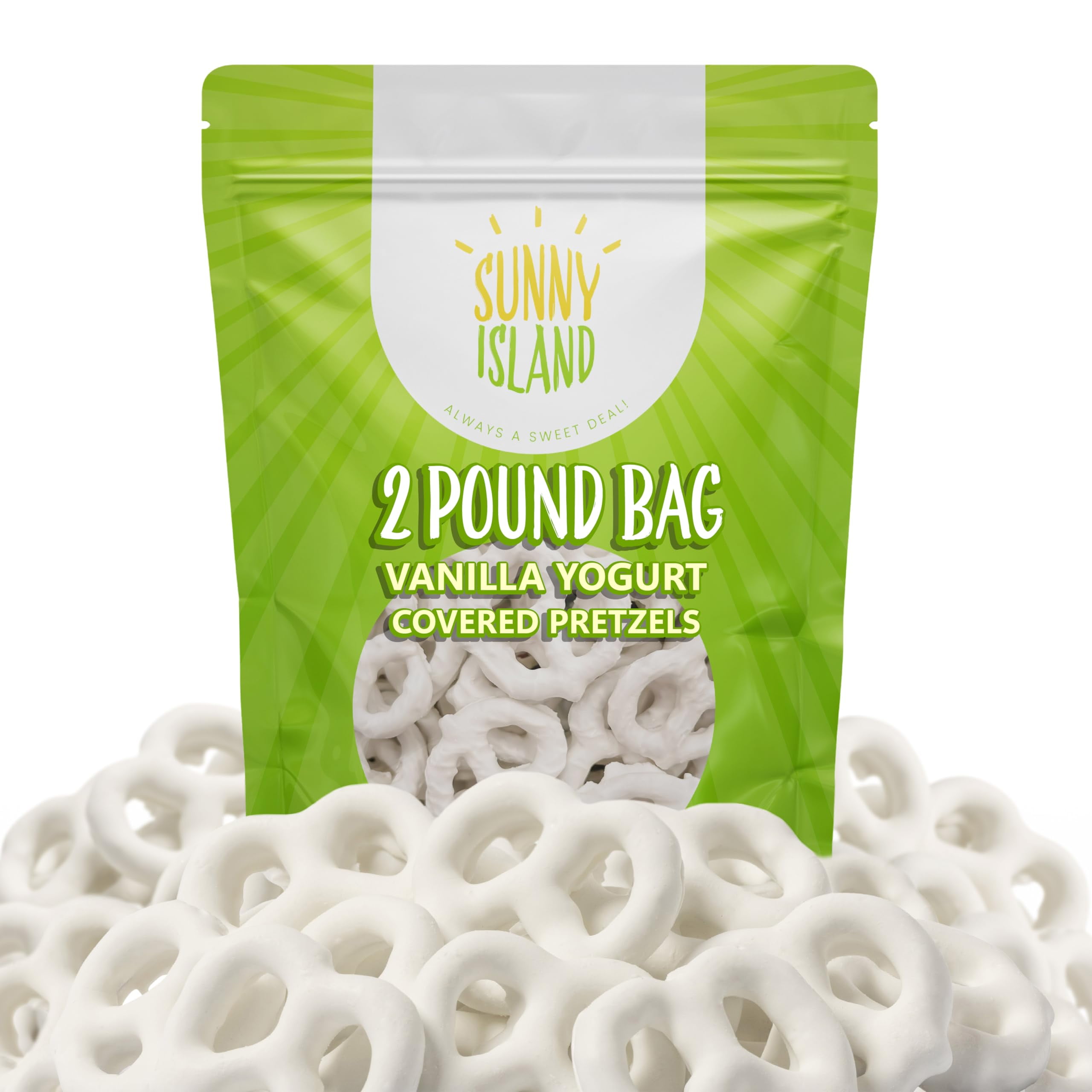 Vanilla Yogurt Covered Pretzels MZF22 | 2-Pound Bag | Salted Pretzels ...