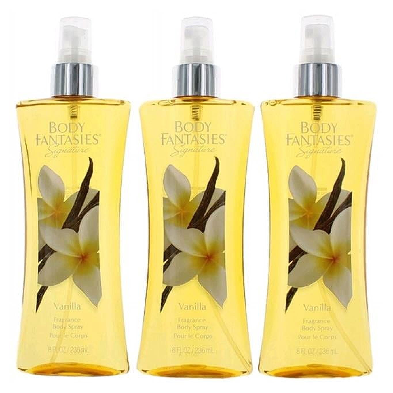 Vanilla by Body Fantasies, 3 Pack 8 oz Fragrance Body Spray for Women ...