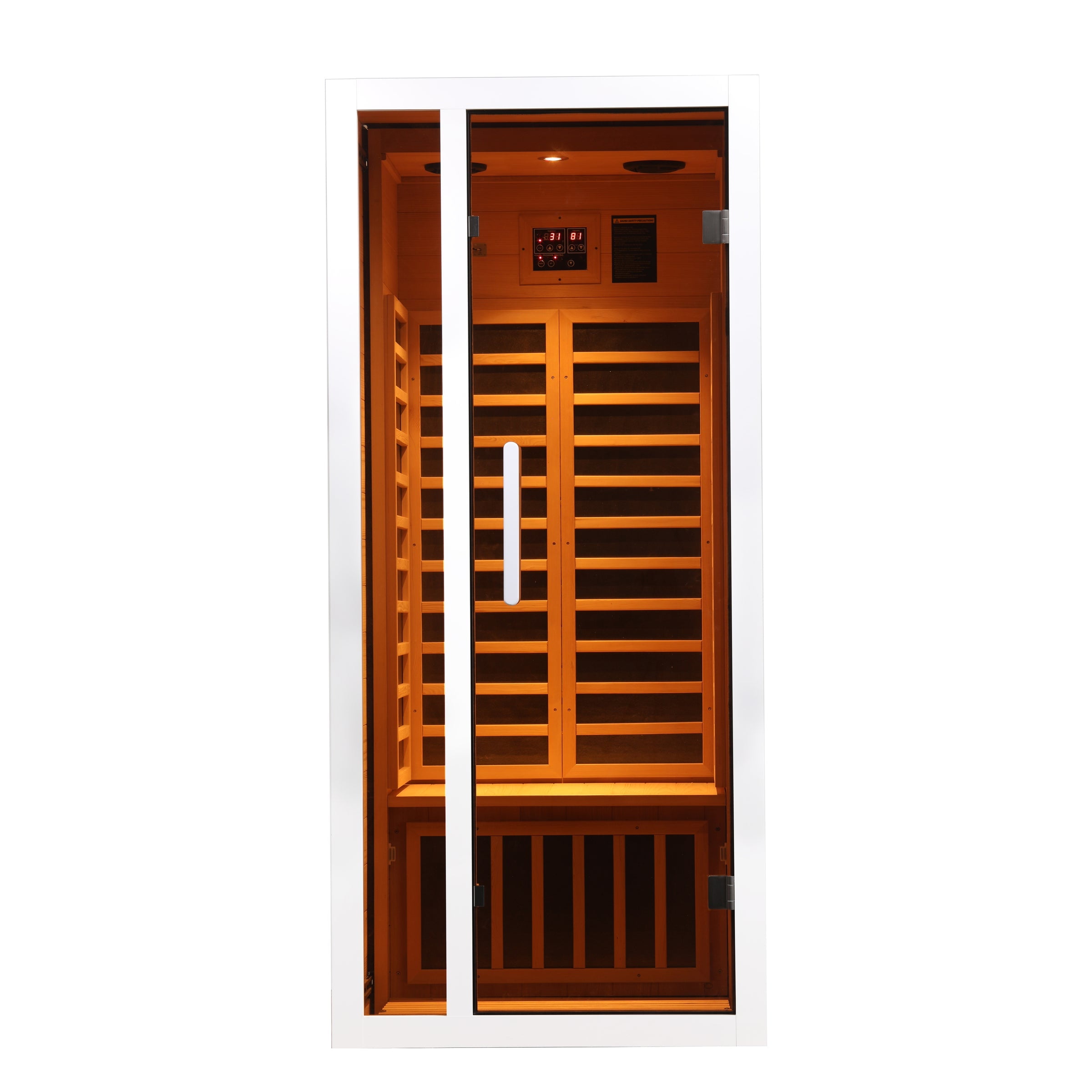 Vanity Art 1 Person Extendable FAR Infrared Sauna for Home, Hemlock Wood Low EMF 6 Carbon ...