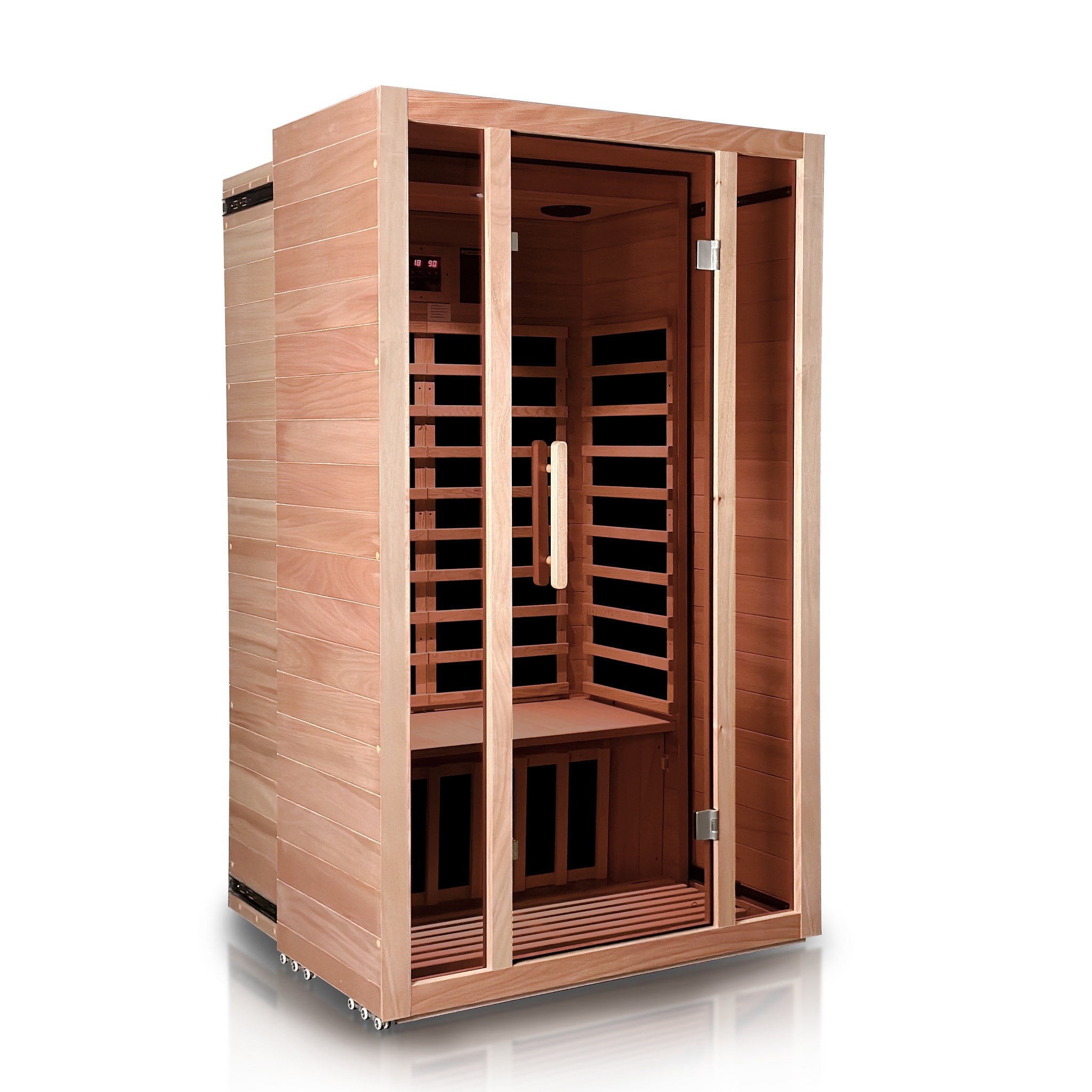 Vanity Art 2 Person Extendable FAR Infrared Sauna for Home, Hemlock Wood Low EMF 6 Carbon ...