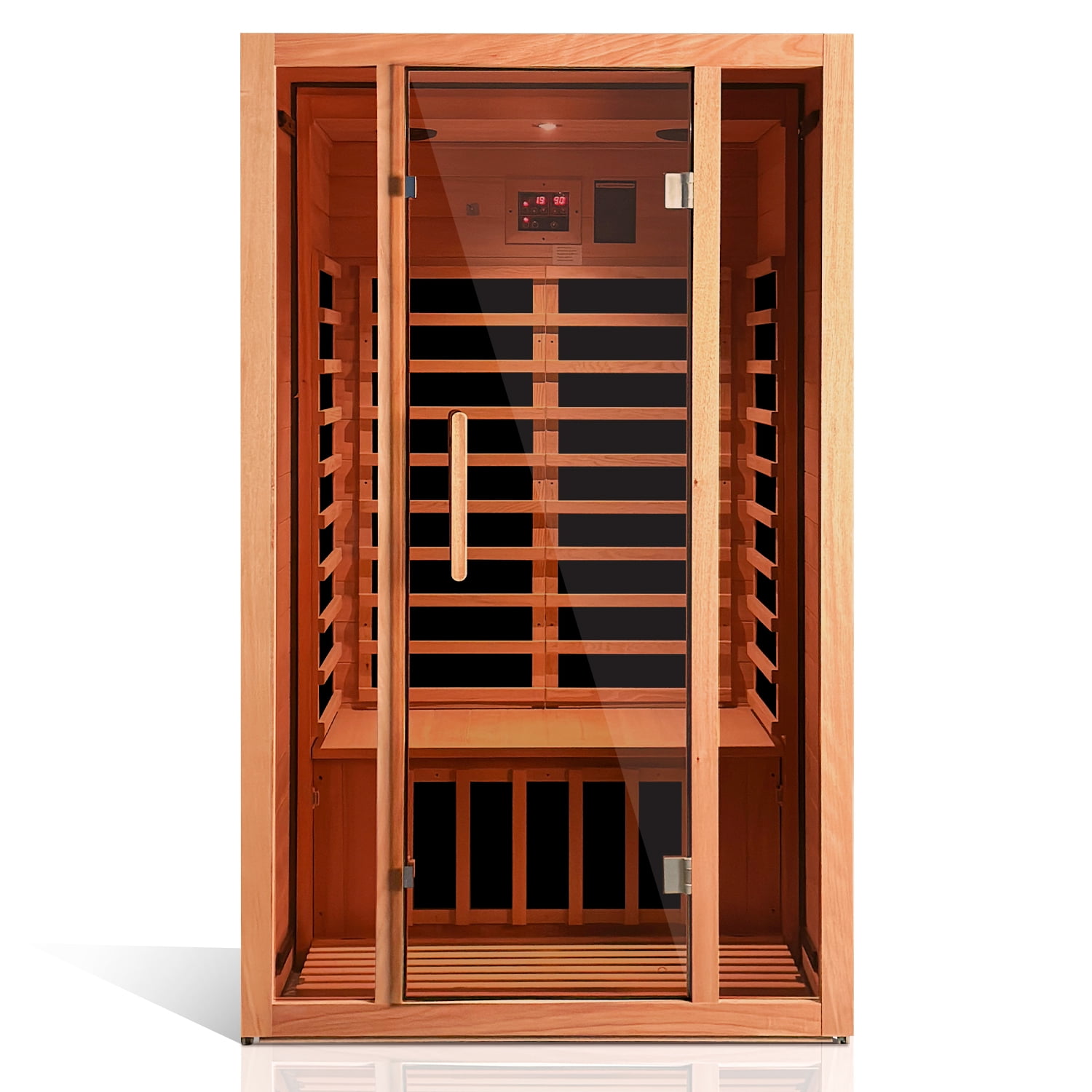 Vanity Art 2 Person Extendable FAR Infrared Sauna for Home, Hemlock Wood Low EMF 6 Carbon ...
