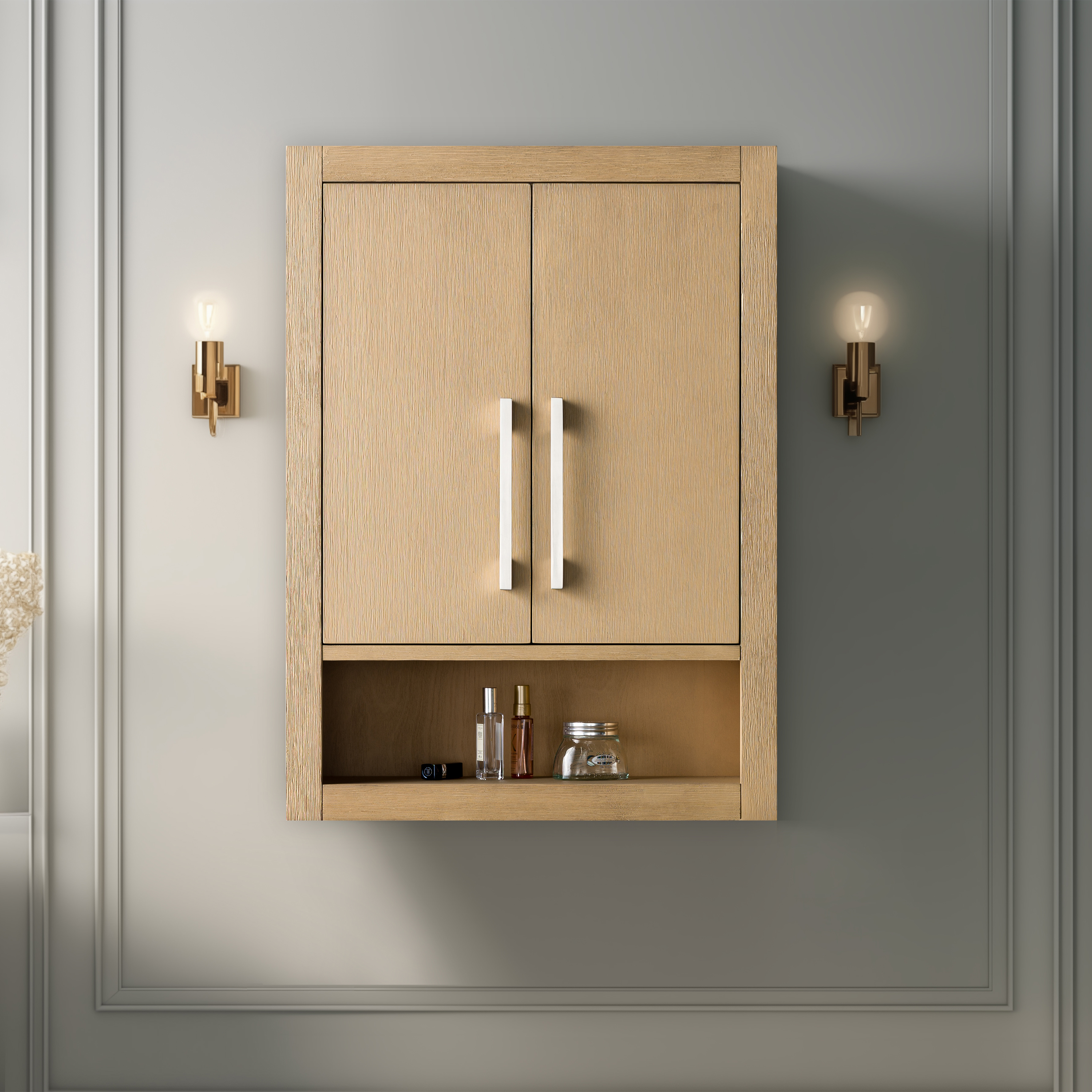 Vanity Art 24 "Wall Mounted Bathroom Storage Cabinet with Soft Close ...