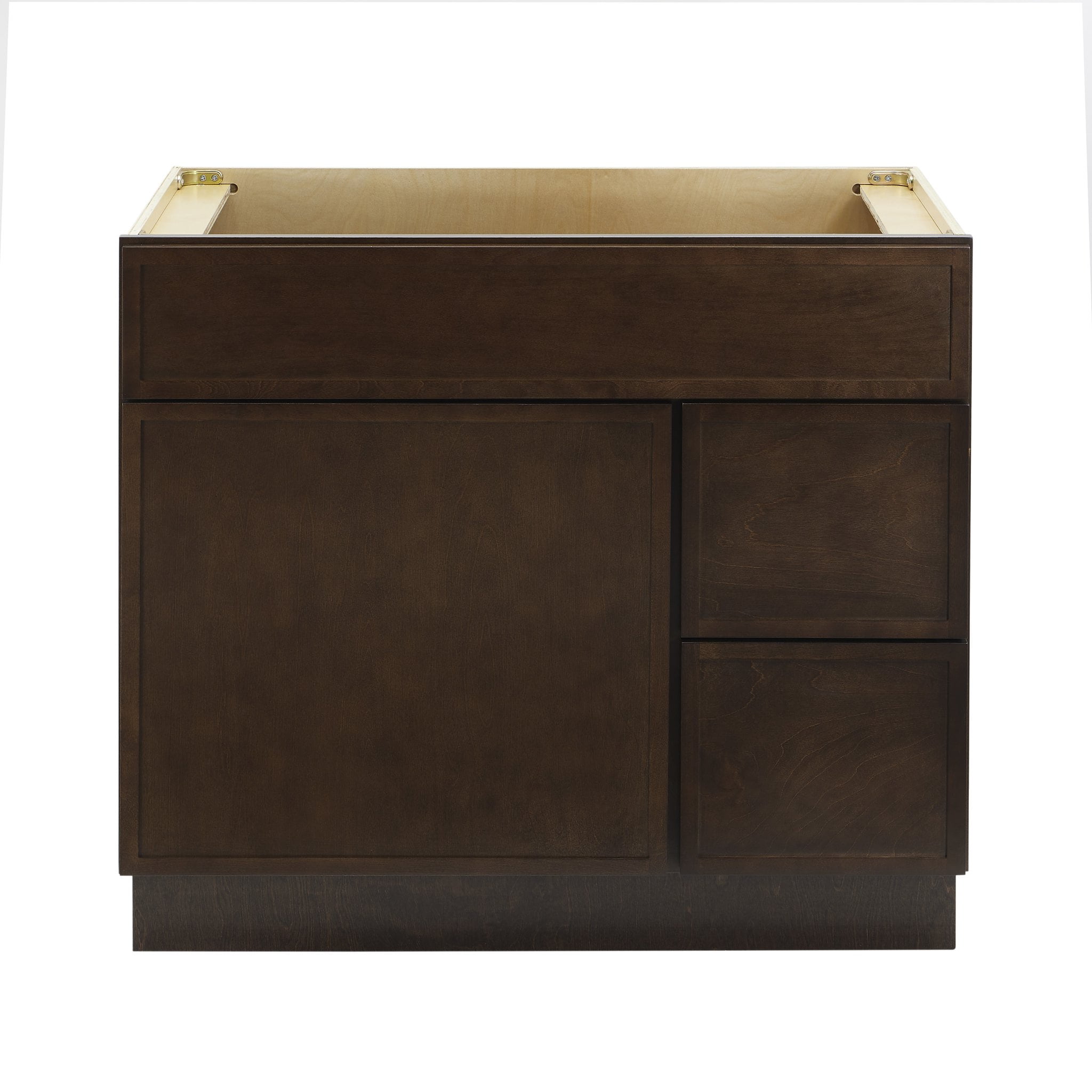 Vanity Art 36" W Birch Plywood Freestanding Single Base 2 Drawers ...