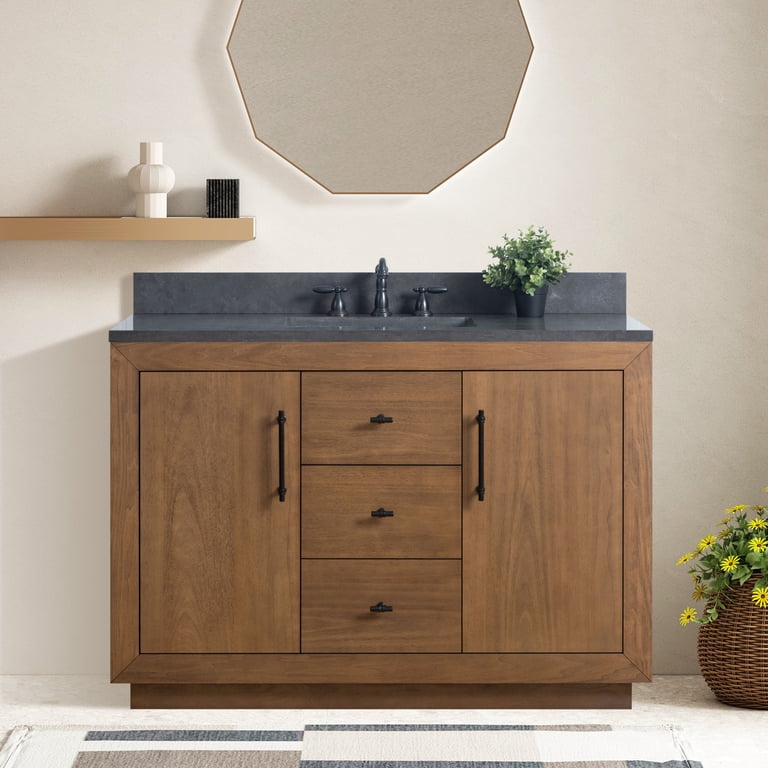 48 Double Sink Countertop Vanity Art 48"" Bathroom Vanity, Poplar