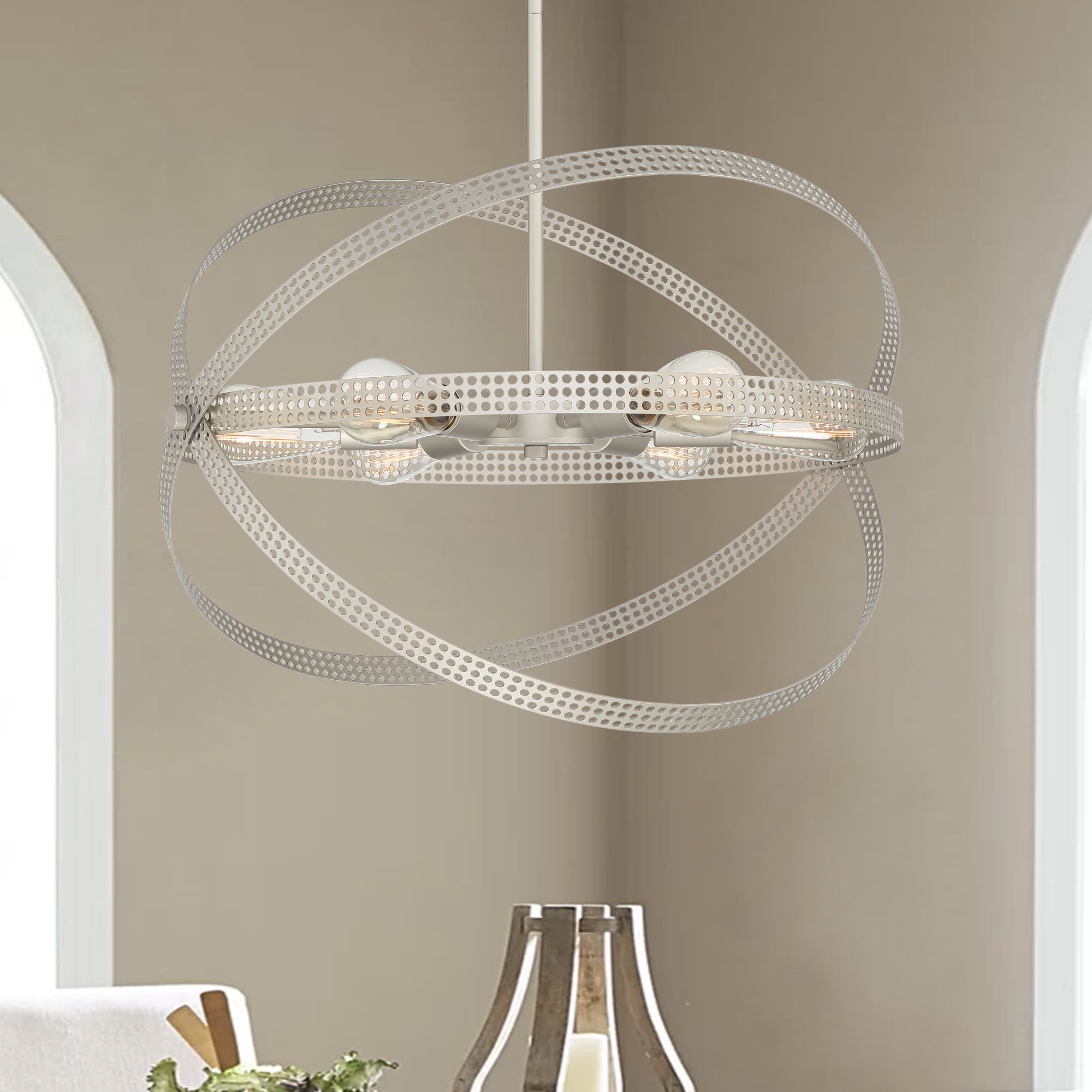 Vanity Art 6 Light Unique Globe Pendant Lighting | Modern Hanging ...