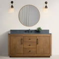 Vanity Art 60” Double Door Bathroom Vanity Bath Sink Cabinet with ...