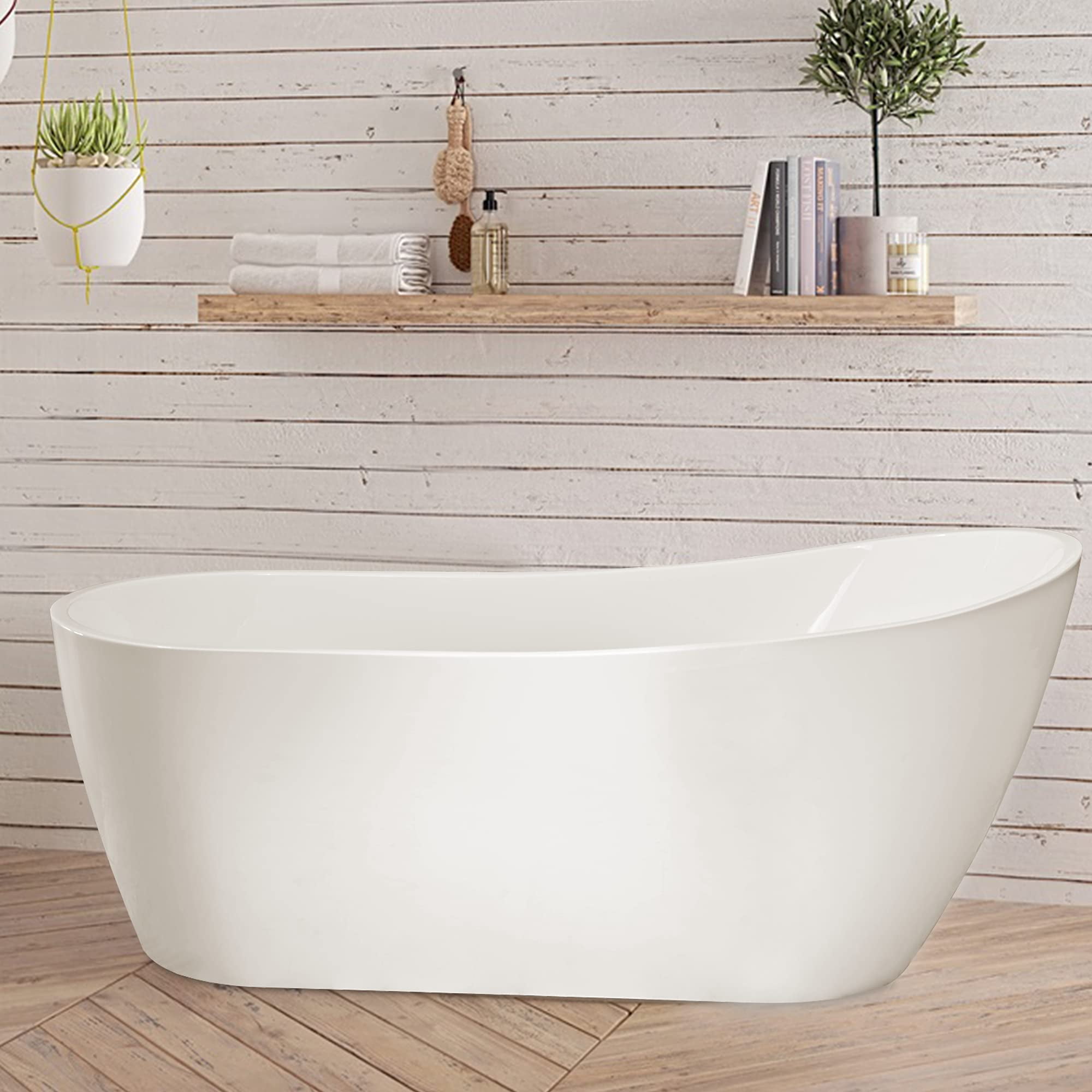 Vanity Art 67" x 29" Acrylic Freestanding Bathtub Contemporary Soaking ...