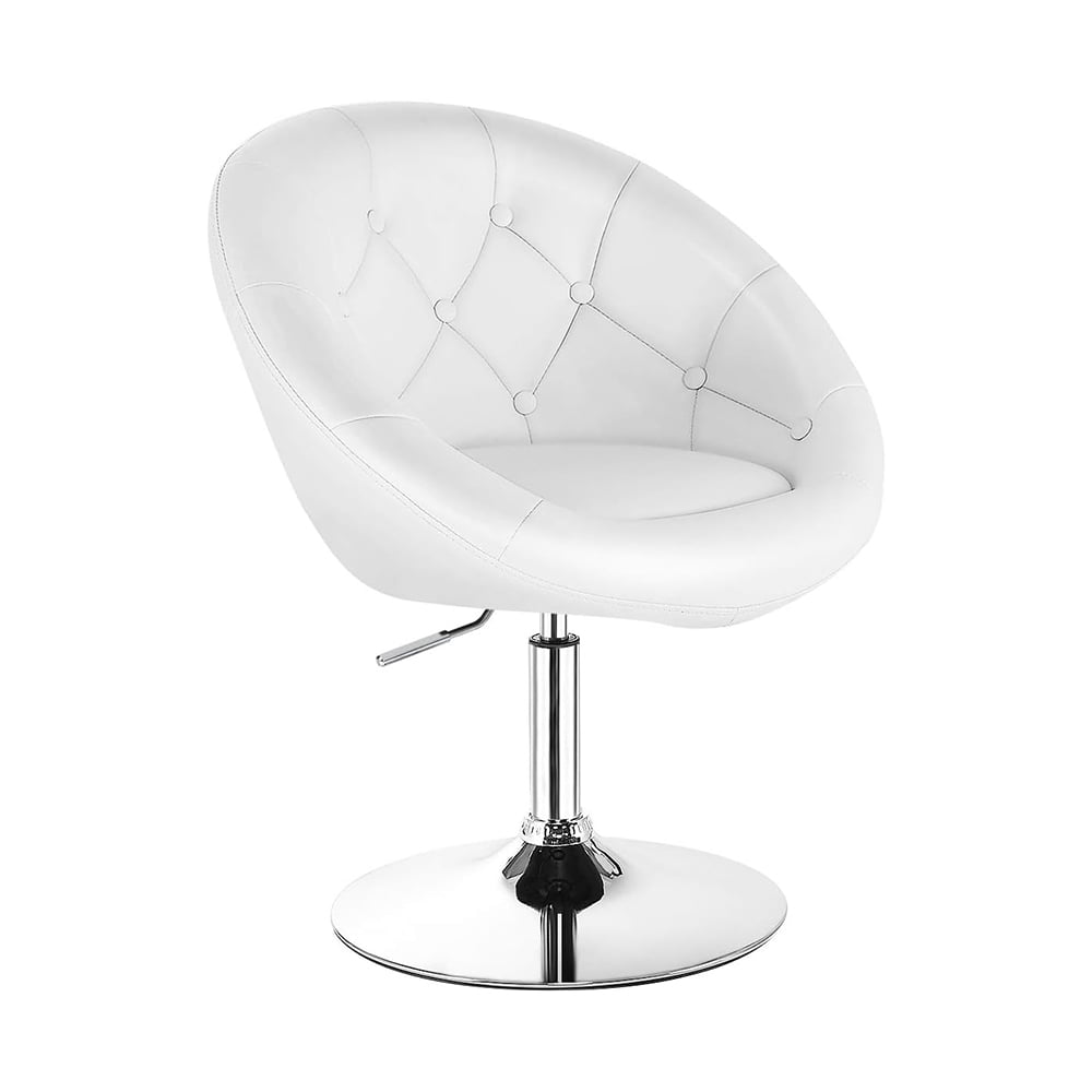 Vanity Chair, Contemporary Makeup Chair with Chrome Frame and Height ...