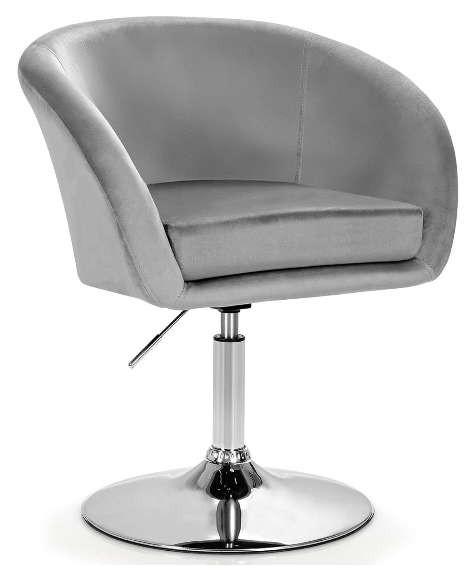 Vanity Chair, Height Adjustable Modern Makeup Chair with Frame, Round ...