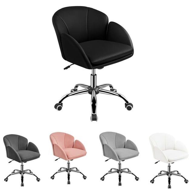 Vanity Chair Makeup Chair Swivel Accent Chair Height Adjustable Round ...