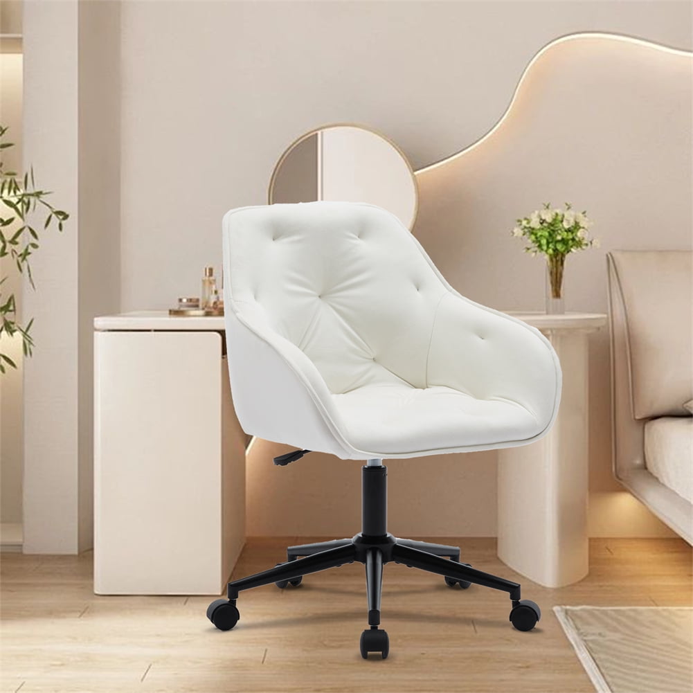 Vanity Chair, Makeup Swivel Accent Chair, Upholstered Height Adjustable ...