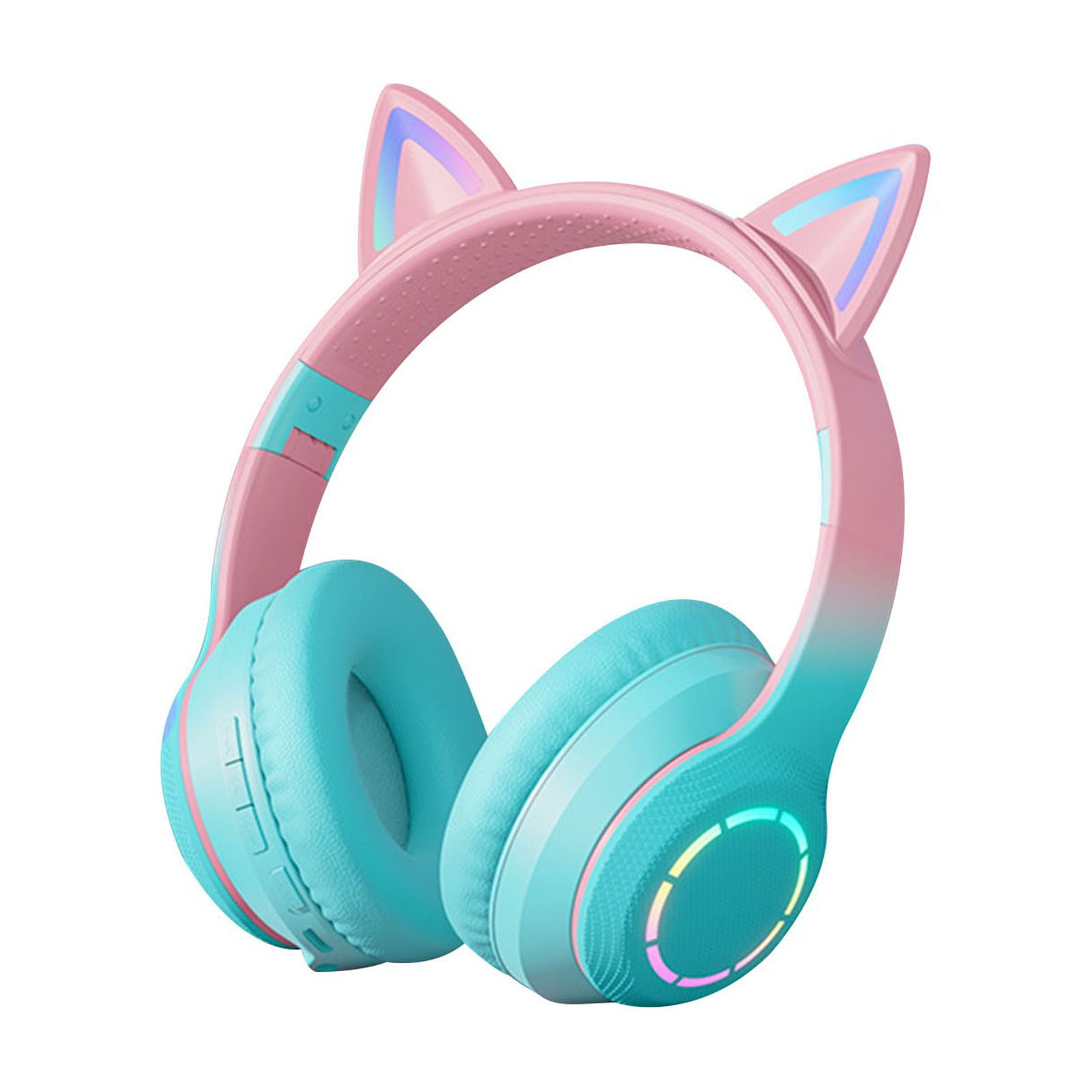 Vanity Cheap Kids Bluetooth 5.2 Headphones with LED Cat Ears (85/94dB ...