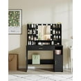 Vanity Desk with Mirror and 10 LED Lights, 3 Levels of Adjustable ...