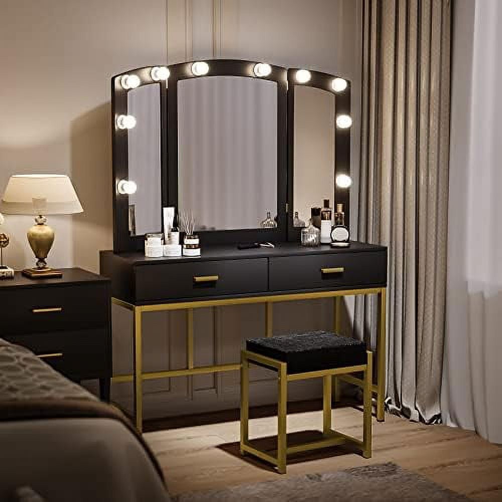 Vanity Desk with Mirror and Girls Vanity Desk with White Vanity with ...