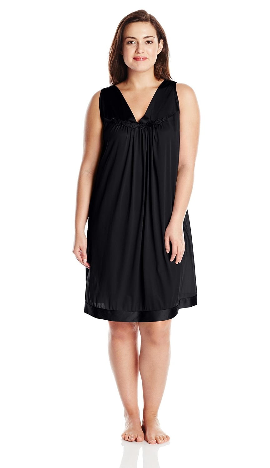 Vanity Fair Coloratura Women`s Short Nightgown, S, Strawberry Shortcake ...