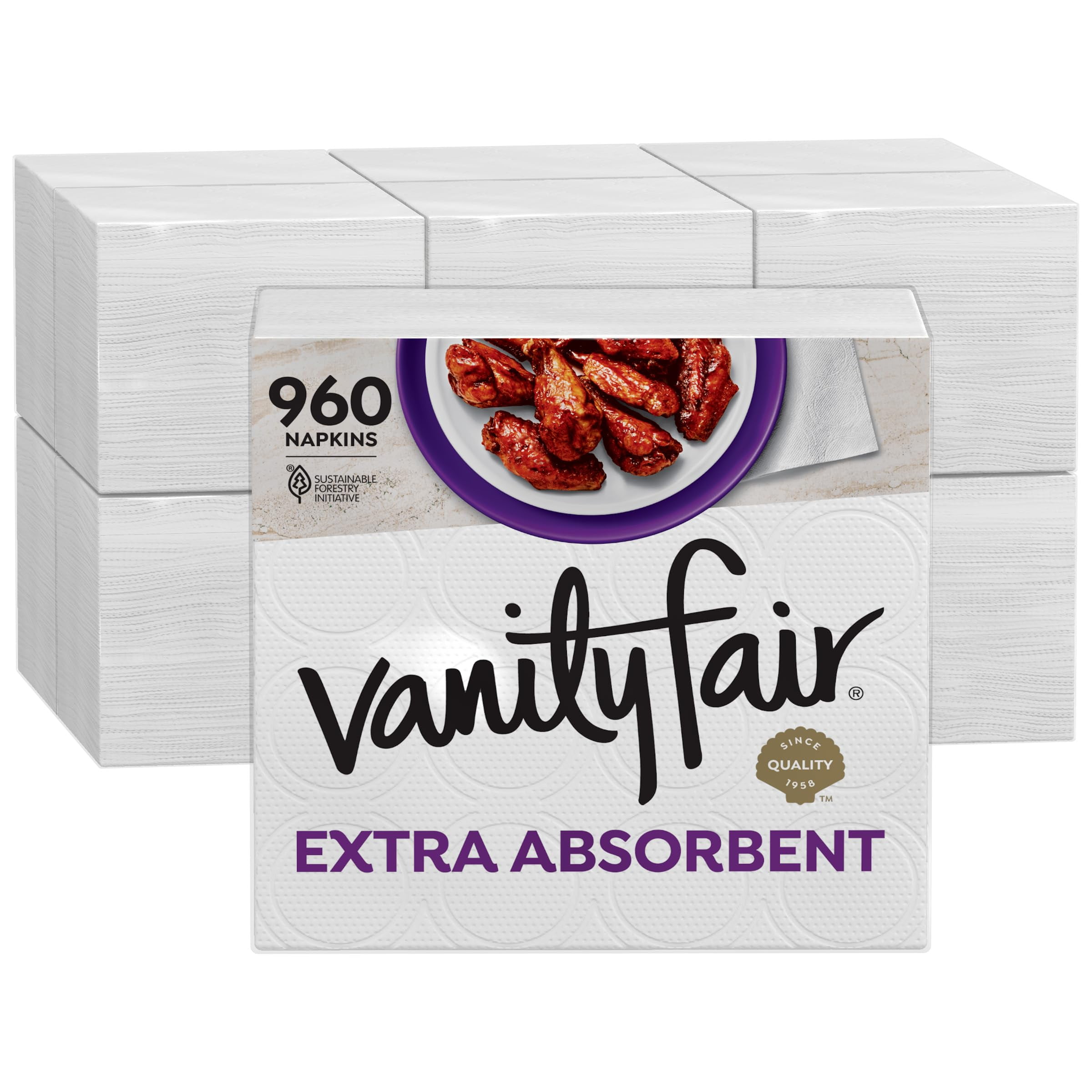 Vanity Fair Extra Absorbent Premium Paper Napkins, 960 Count ...