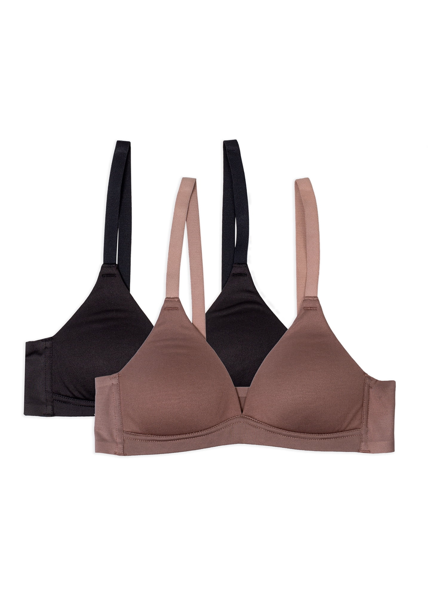 Vanity Fair Girls Bras, 2-Pack Wireless Molded Pullover Scoop Back ...