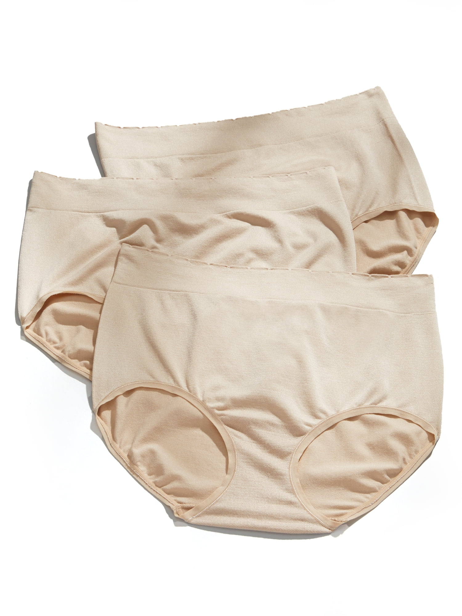 Vanity Fair Lingerie Women's No Pinch No Show Seamless Brief Underwear ...