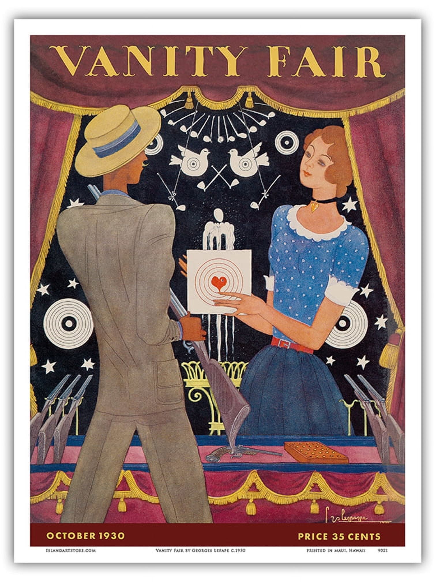 Vanity Fair - Magazine Cover October 1930 - Carnival Shooting Gallery ...