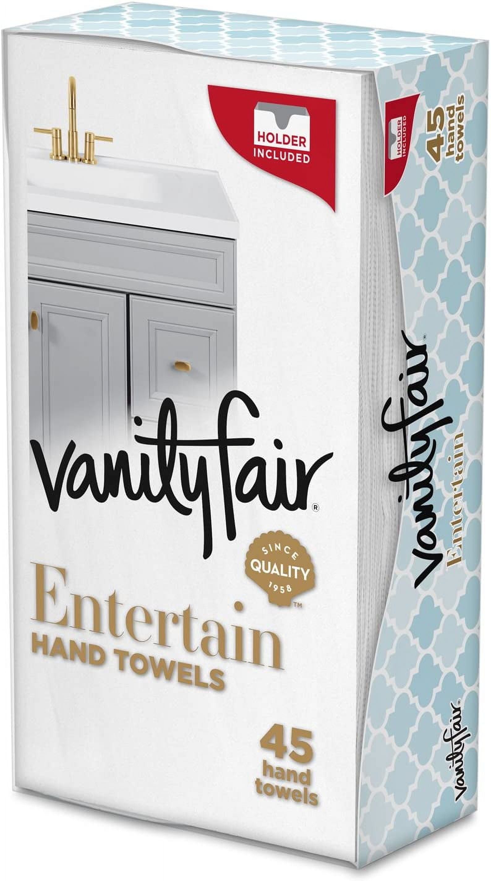 Vanity Fair Paper Hand Towels with Holder, 45ct - Walmart.com