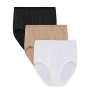 Olga Womens Without A Stitch Microfiber Brief 3-Pack Style-23173J ...