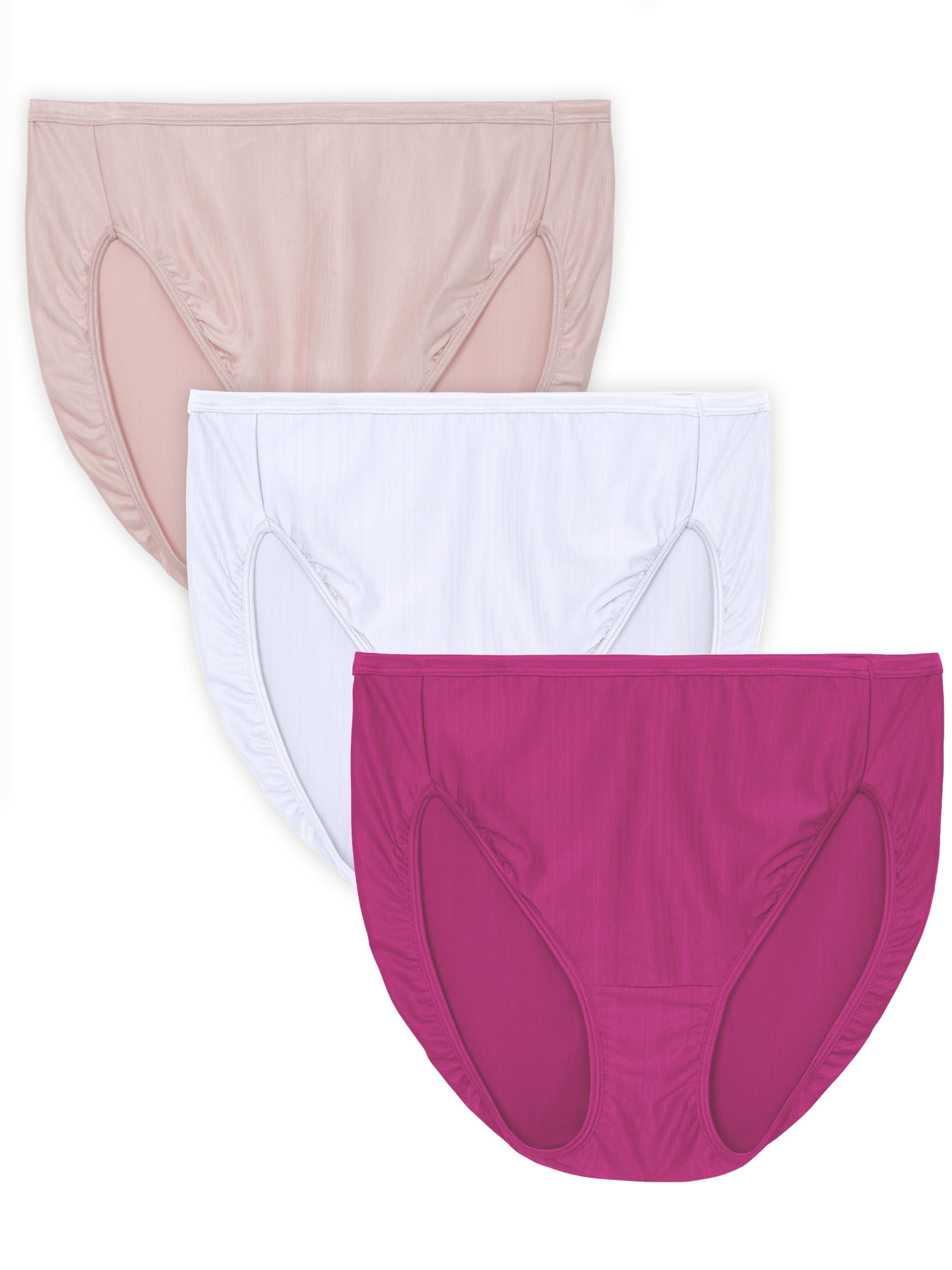 Vanity Fair Radiant Collection Women's Comfort Stretch Hi-Cut Panties ...