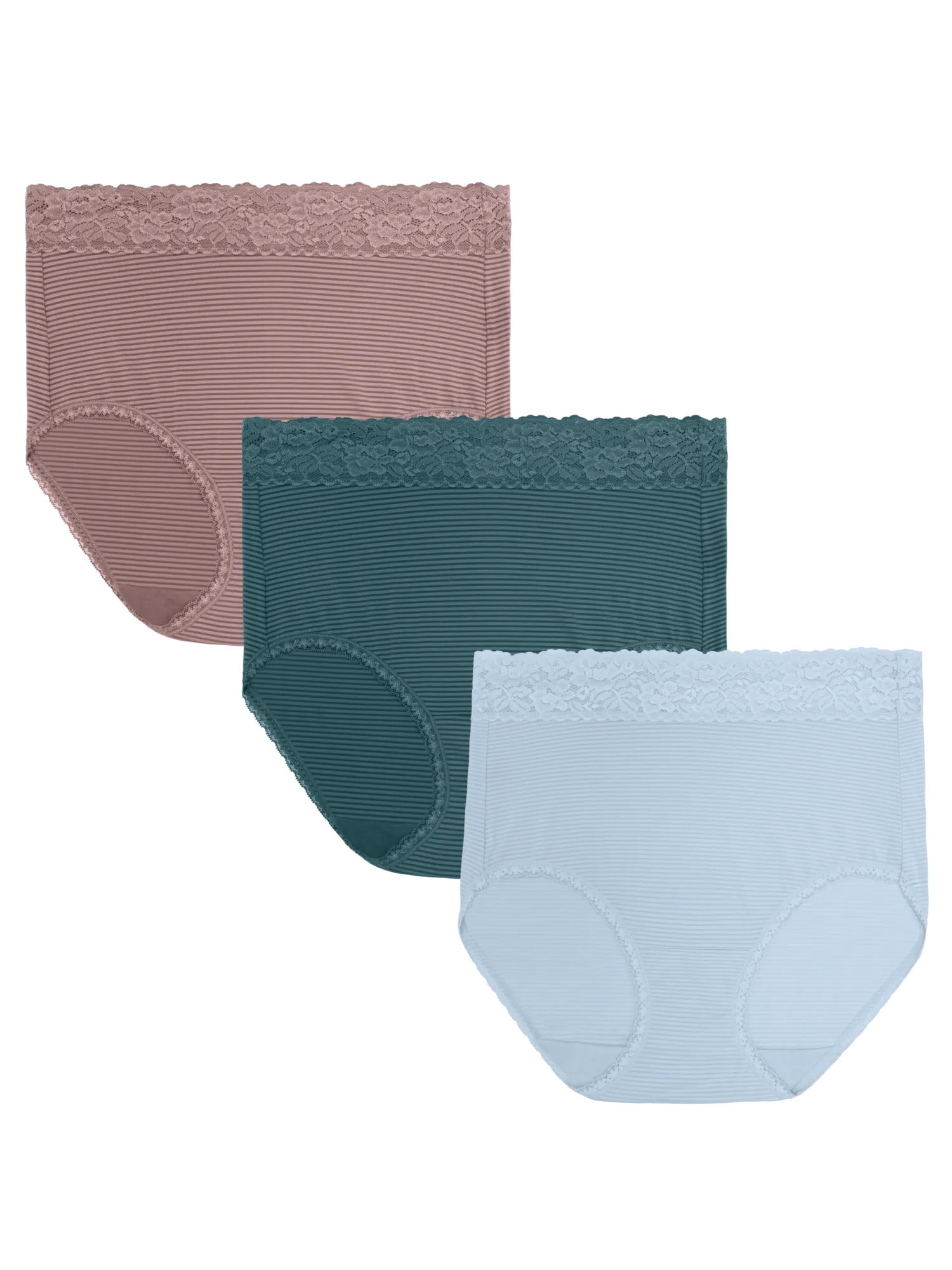Vanity Fair Radiant Women's Light and Luxe Brief Underwear - Stretch ...