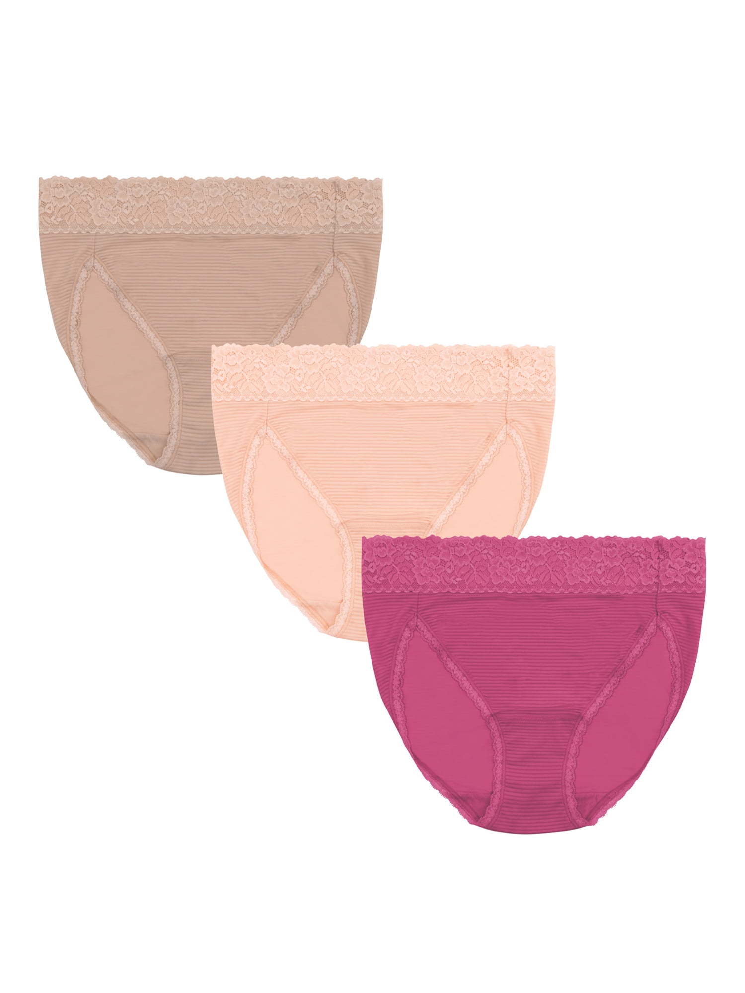 Vanity Fair Radiant Women's Light and Luxe Hi-Cut Brief Underwear ...