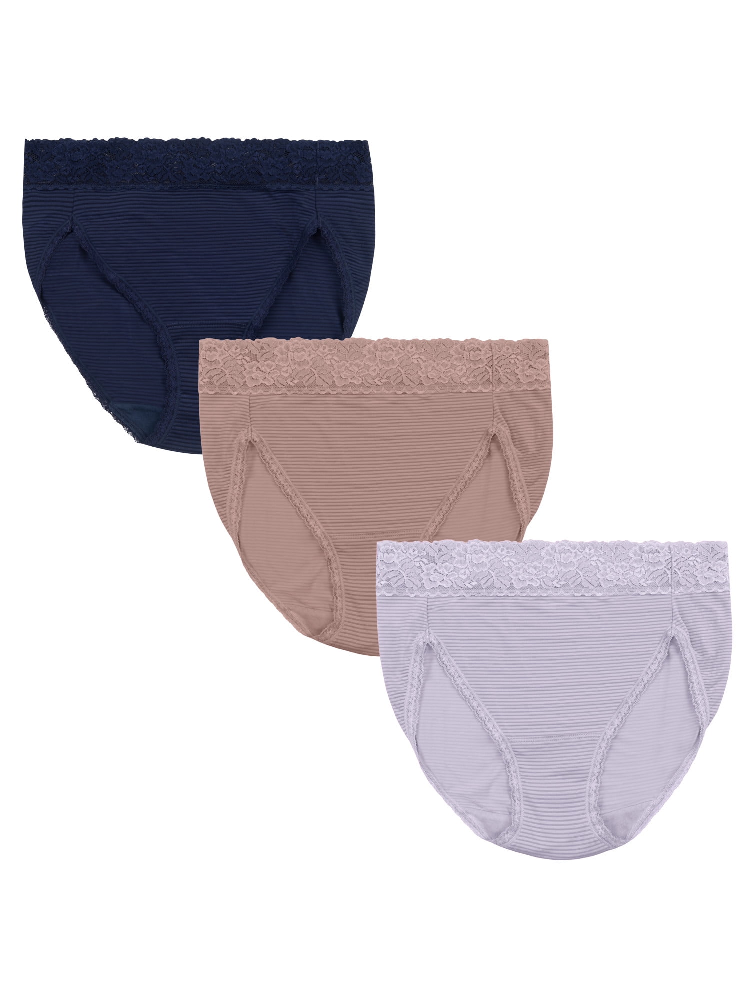 Vanity Fair Radiant Women's Light and Luxe Hi-Cut Brief Underwear ...