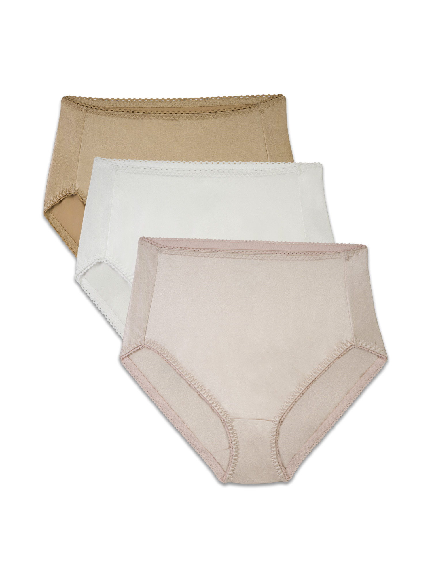 Vassarette Women's 3-Pack Comfortably Smooth Slip Short, Style 12674 ...