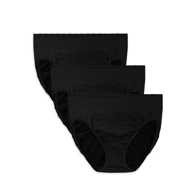Vanity Fair Women's No Pinch No Show Seamless Hi-Cut Underwear, 3 Pack ...