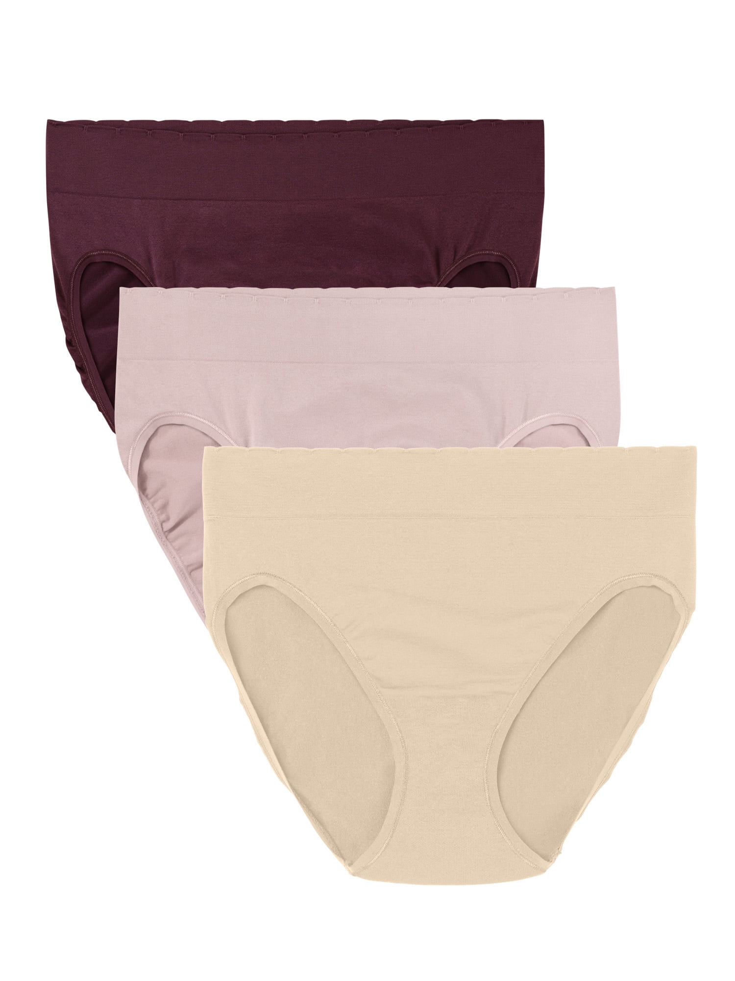 Vanity Fair Lingerie Women's No Pinch No Show Seamless Hi-Cut Underwear ...