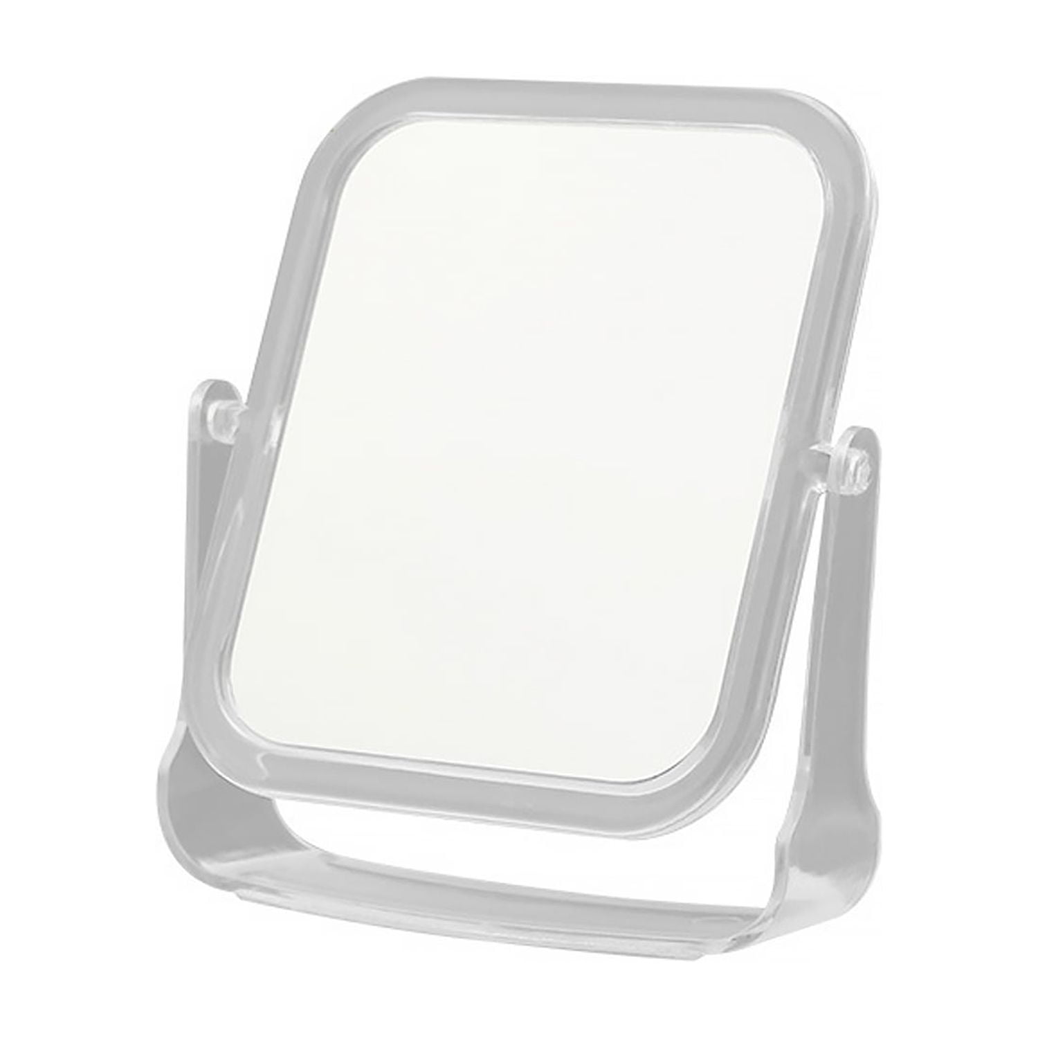 Vanity Makeup Mirror for Desk with Clear Acrylic Stand, Double Sided ...