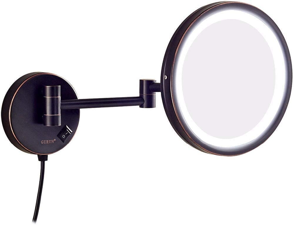 Vanity Makeup Mirrors LED Lights Hotel Bathroom Shaving Magnifying ...