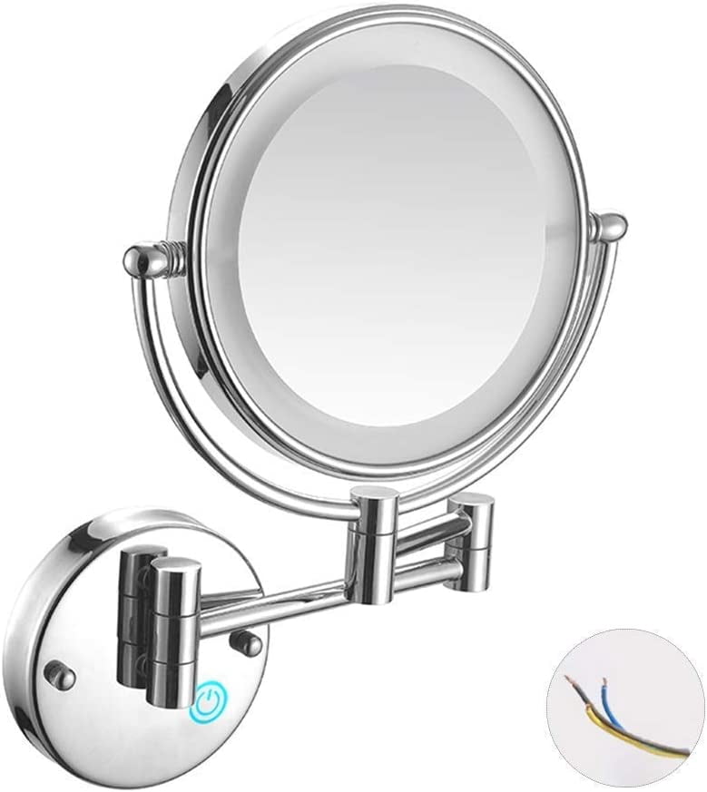 Vanity Mirror Bathroom Makeup Mirror Wall Mounted Shaving 8 Inch with ...