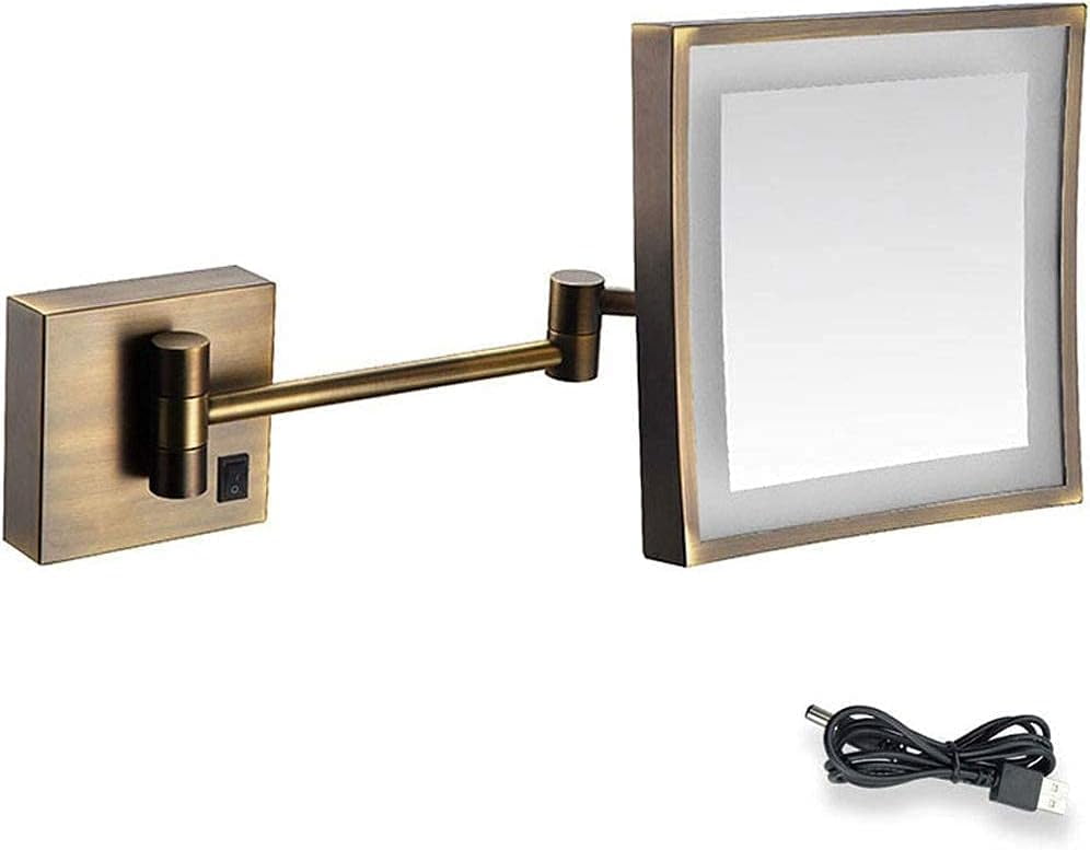 Vanity Mirror,Bathroom Mirror Shaving Mirrors Make up Wall Mounted USB ...