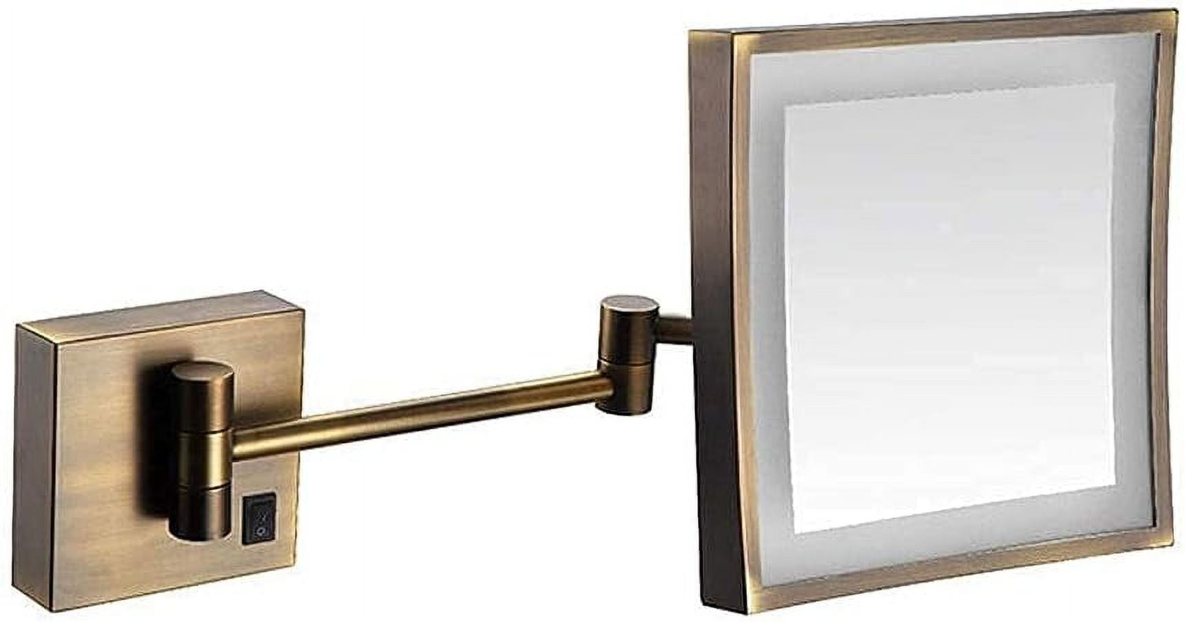 Vanity Mirror,Bathroom Shaving Mirror Wall Mounted USB Charge Makeup ...